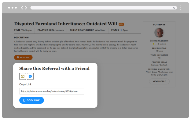 Overture Law - Share new referrals